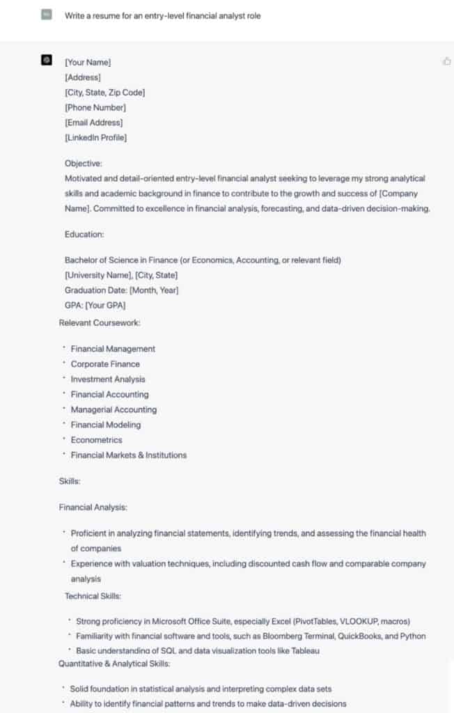 I Asked ChatGPT To Write Resumes Including Mine Here s What Happened I Asked ChatGPT To Write Resumes Including Mine Here s What Happened
